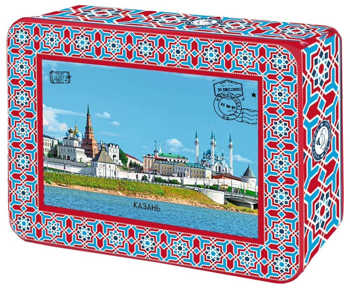 Чай чёрный цейлонский в шкатулке "Казань, Кремль", жесть, 50 гр.