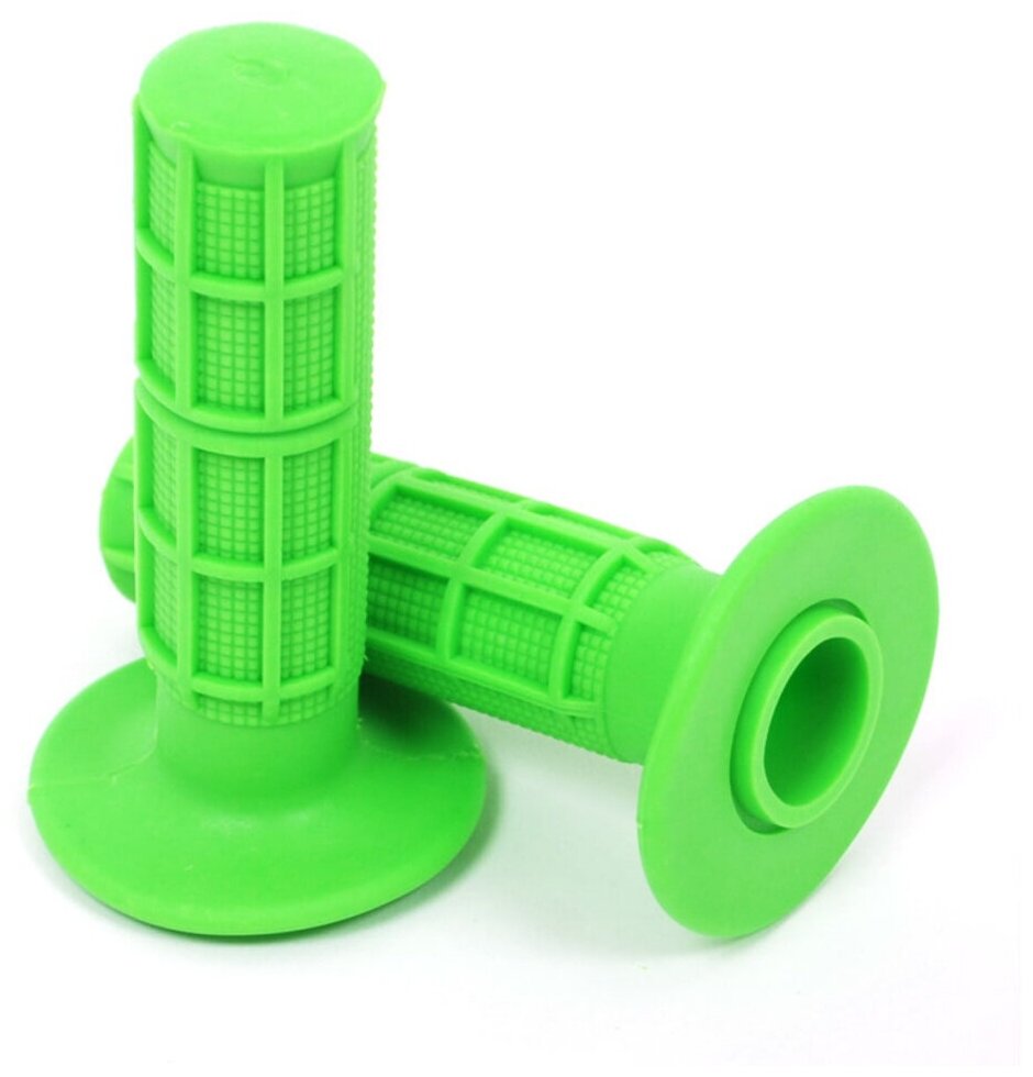 Грипсы для мотоцикла cross 22мм пара зеленый