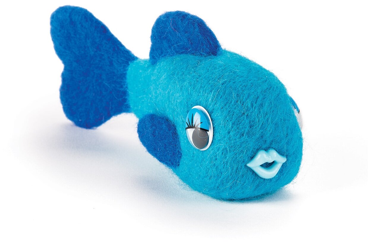 Шерсть для валяния полутонкая (гребенная лента), "синяя", 50 ГР, Арт. 2-560/07