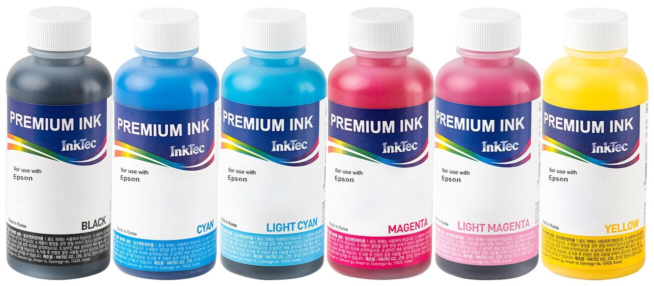 Чернила для Epson 1410/P50/T50/PX650 и др. Комплект 6 цв. по 100 мл.