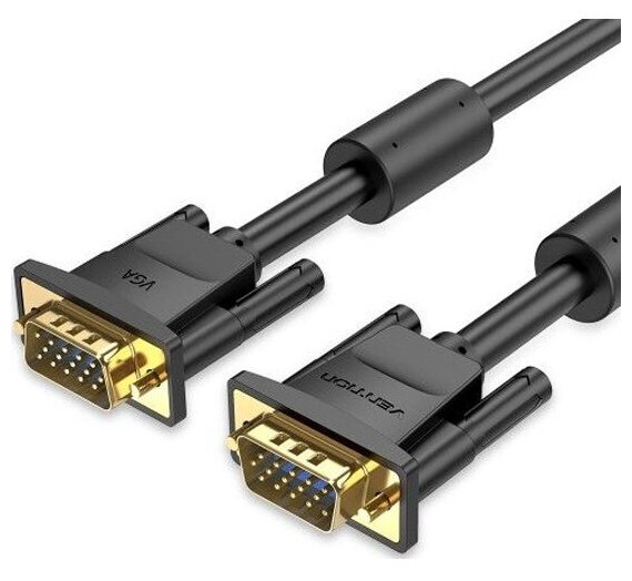 Кабель Vention VGA 15M/15M с 2 ферритовыми фильтрами - 2м.