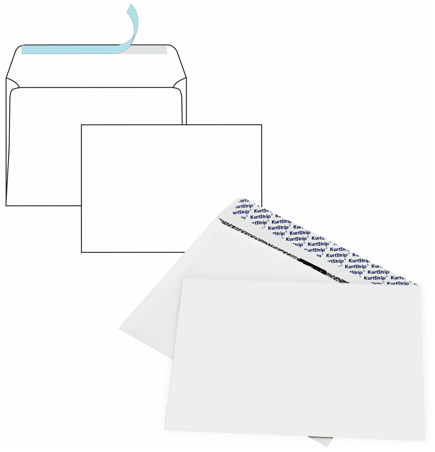 Конверты С4 (229х324 мм) SECURITY, отрывная лента, 100 г/м2, комплект 50 шт, внутренняя запечатка, 120180.50