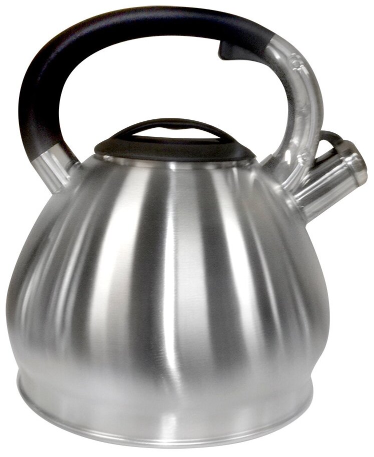 Чайник для плиты 3,7л НМ 5574 со свистком Нержавеющая сталь Hoffmann