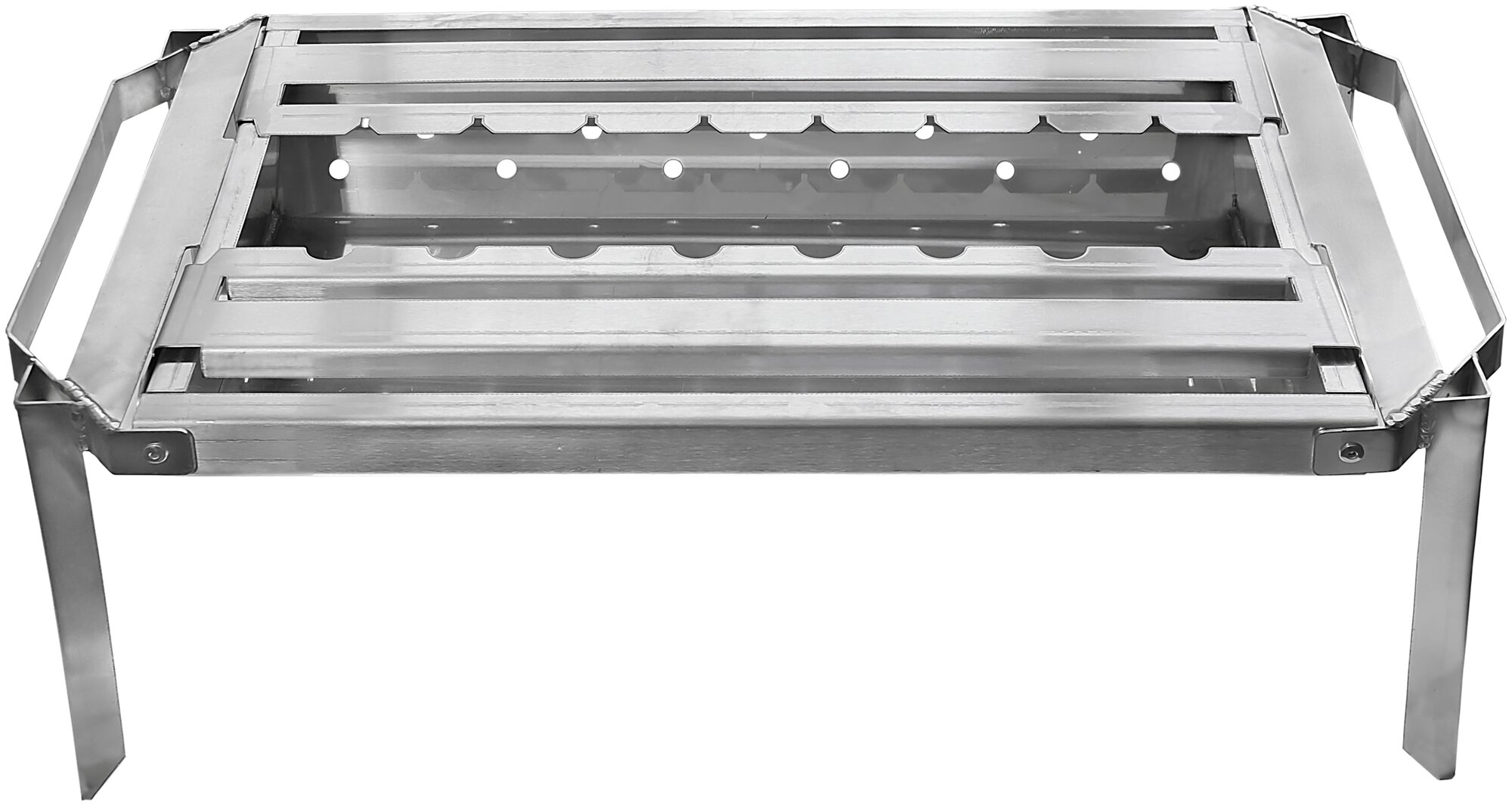 Мангал стальной складной STALK из нержавеющей стали (неокрашенный)