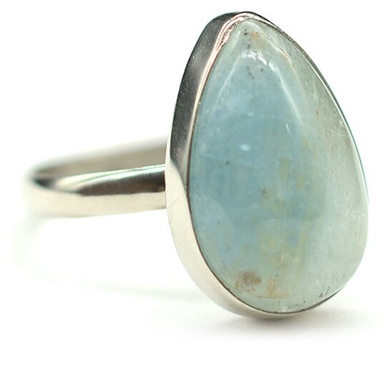 Кольцо, аквамарин