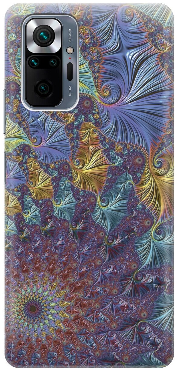 Силиконовый чехол Цветной калейдоскоп на Xiaomi Redmi Note 10 Pro / Сяоми Редми Ноут 10 Про