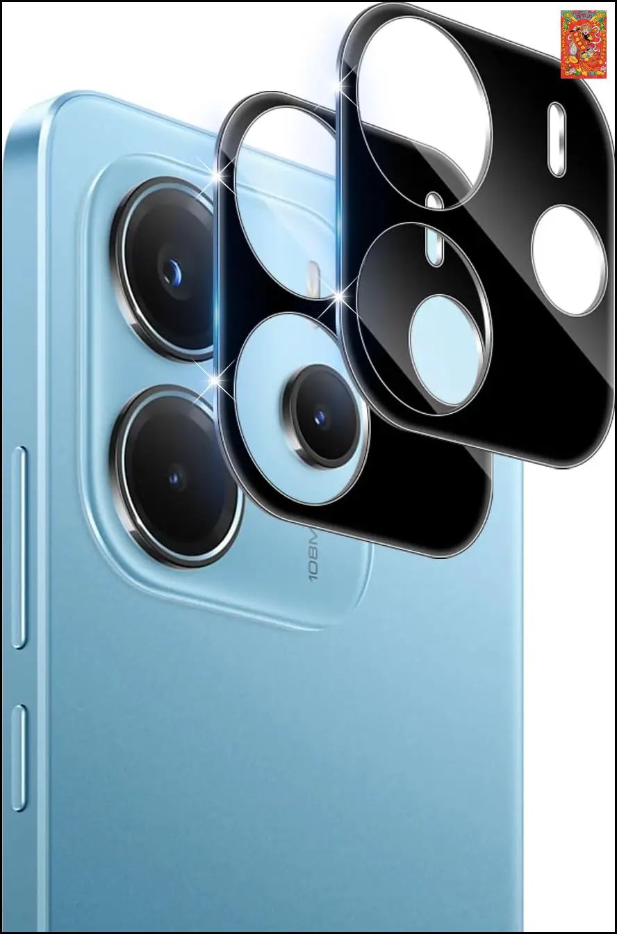 Защитное стекло для камеры Xiaomi Redmi Note 14 4G, 2 шт, 9H твердость, HD прозрачность, без пузырьков, 2.5D