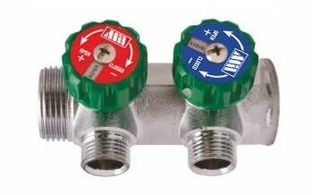 Коллектор Millennium 3/4" х1/2" на 2 выхода под евроконус. Арт. MKRK23412