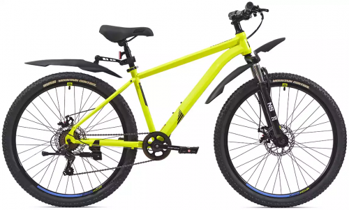 Горный велосипед Rush Hour 26" NX 605 DISC ST желтый , рама 16" (7 скоростей)