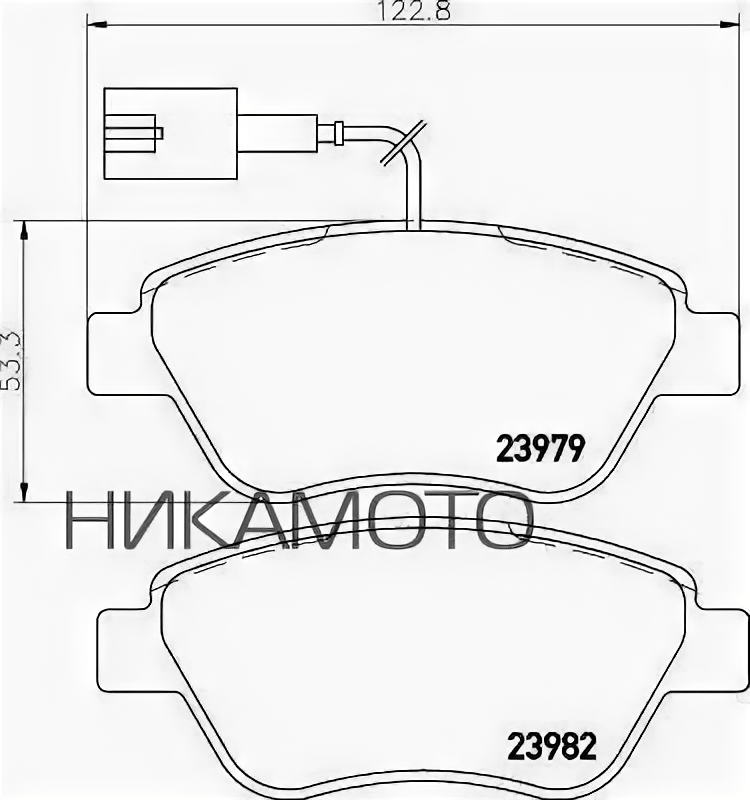 MINTEX MDB2239 Колодки тормозные дисковые передн. MITO (955) NEMO Kasten (AA_) NEMO Box (AA_) NEMO Kombi NEMO Estat