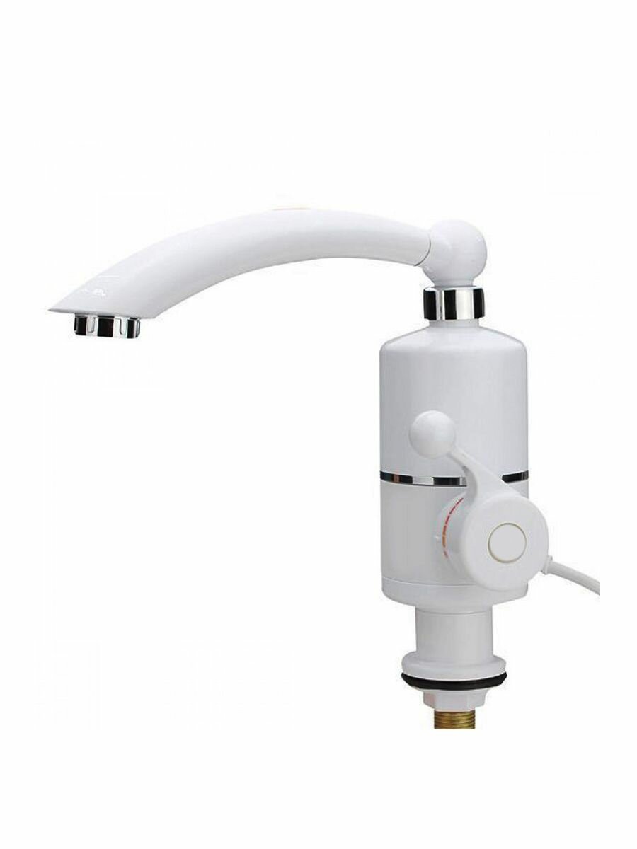 Электрический кран, кран-водонагреватель, белого цвета