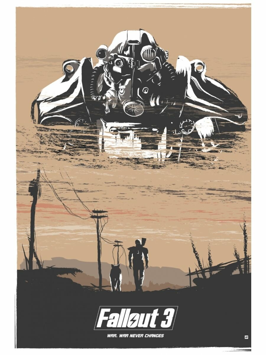 Постер "Fallout 3. Марс"