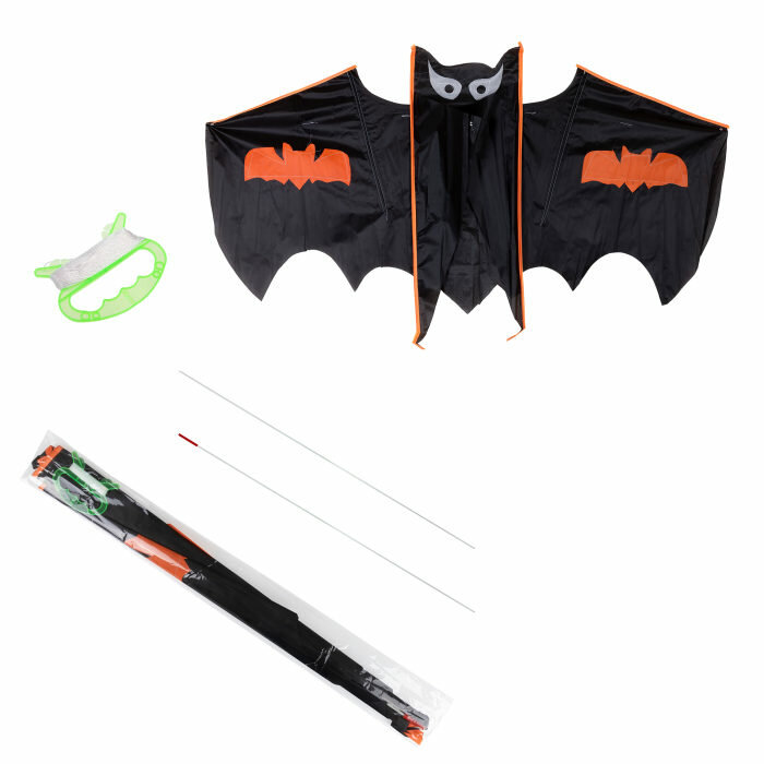Воздушный змей летучая мышь 1TOY маленький, управляемый летучий змей, игрушка для улицы для девочки и мальчика