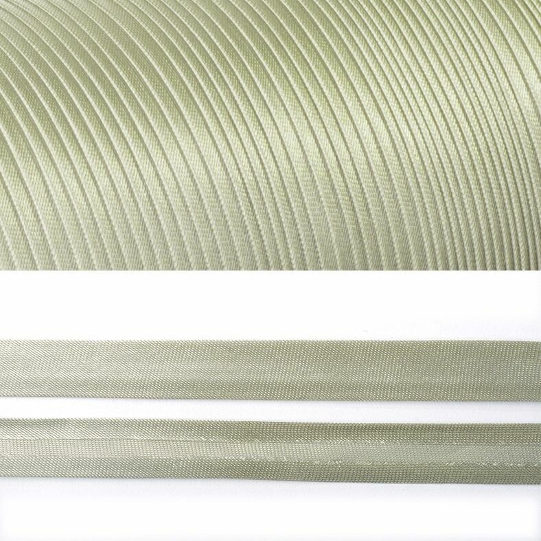 Косая бейка для шитья атлас (бейка атласная) шир.15мм цв. св. серый (132 метра)