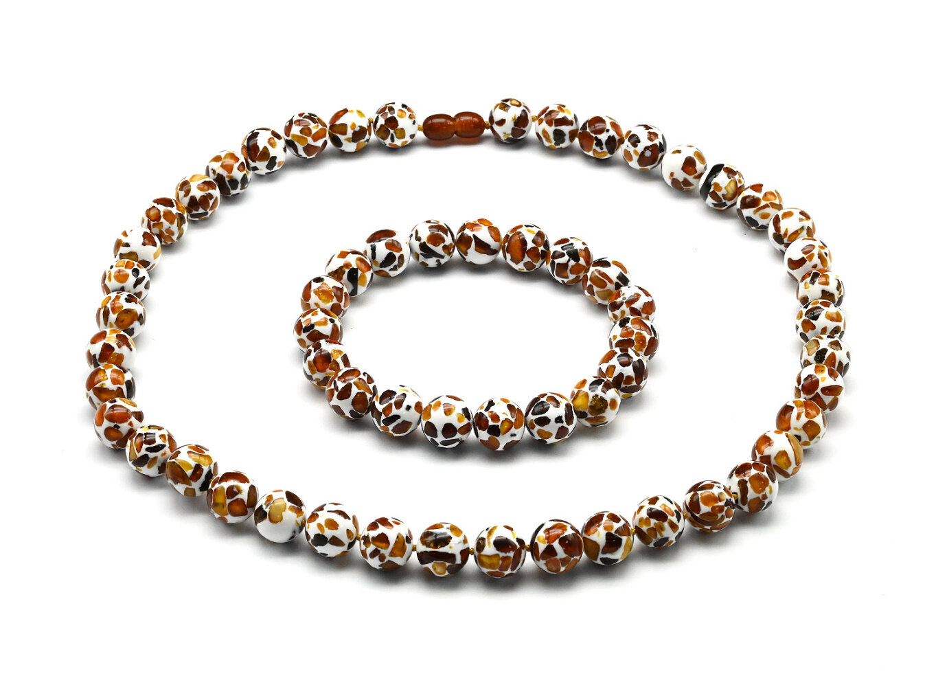 Бусы, янтарь