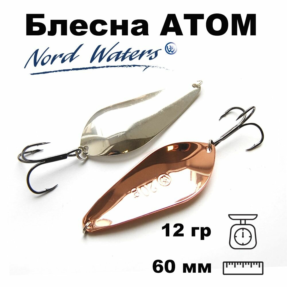 Блесна летняя колеблющаяся Атом PAT06001204SC