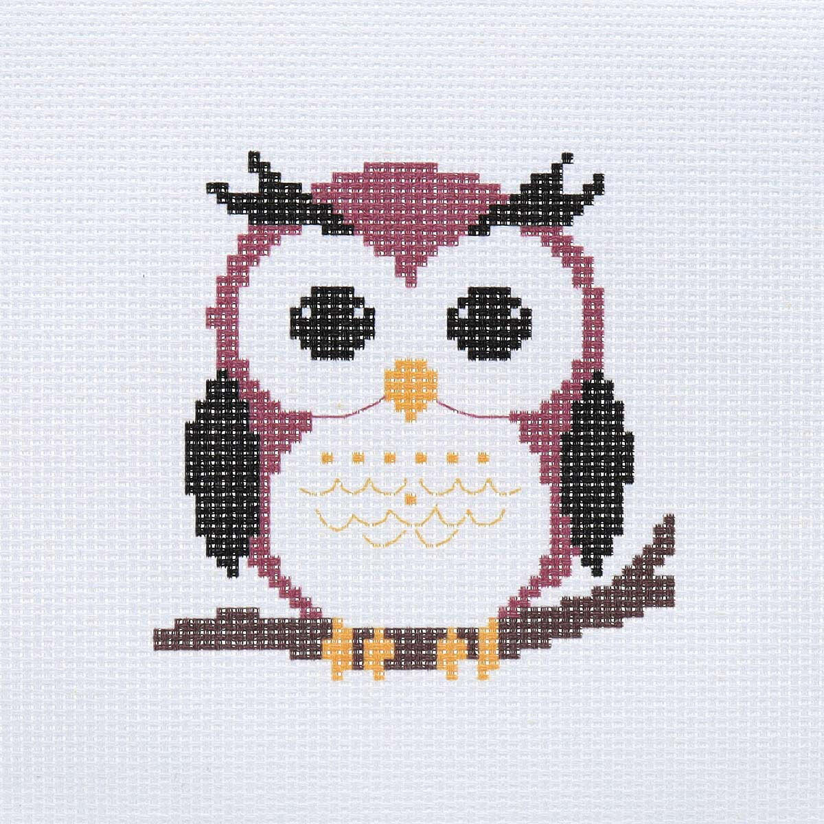 Набор для вышивания крестом Hobby&Pro Kids, 283, 'Сова' 19*18 см