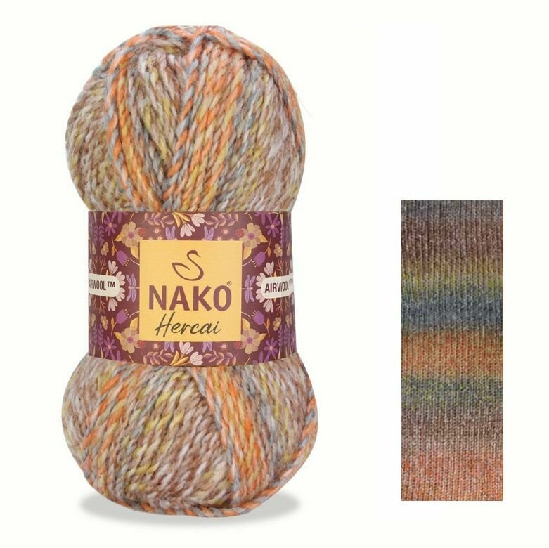 Пряжа Hercai Nako (5 мотков по 100 грамм-156м.)100% акрил 76035