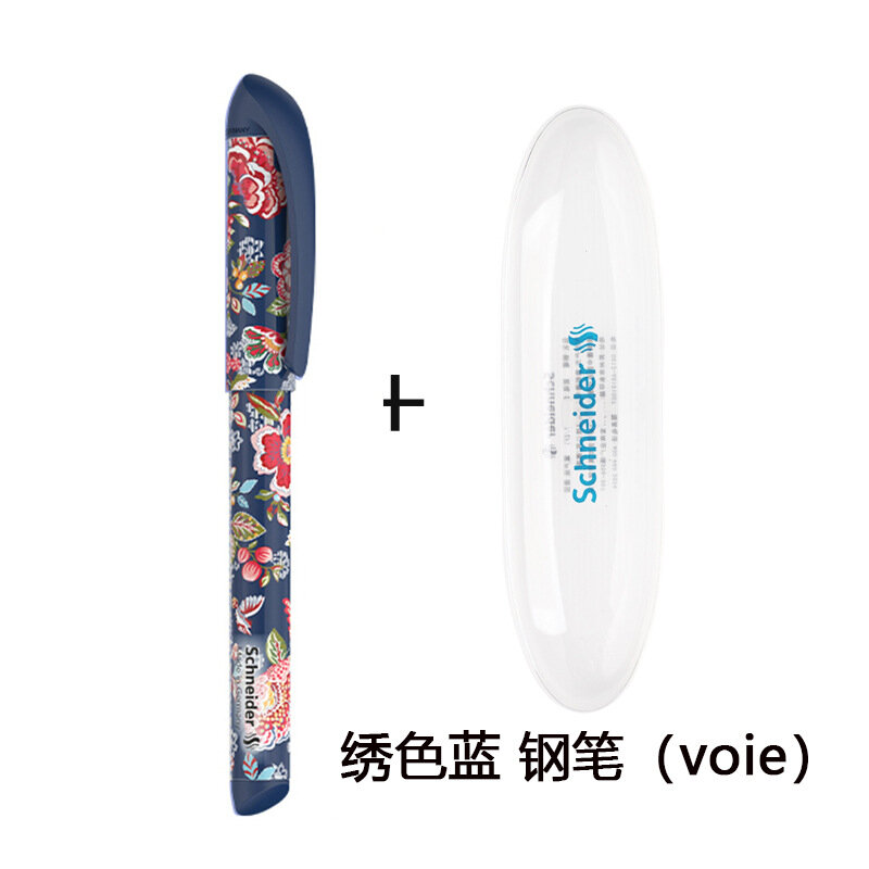 Гелевая ручка Schneider Voice, 0,5мм, синяя, с вышивкой