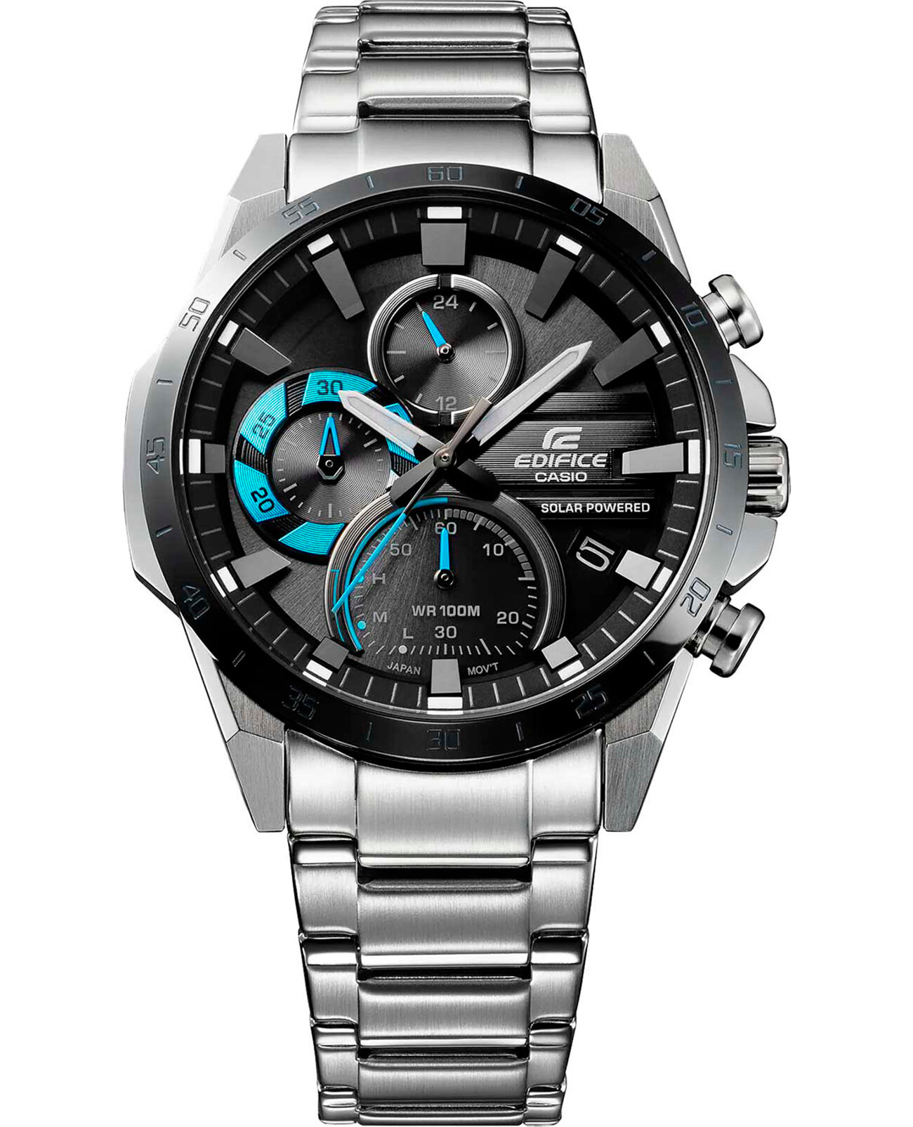 Наручные часы CASIO Edifice, серебристый/черный — фото 1