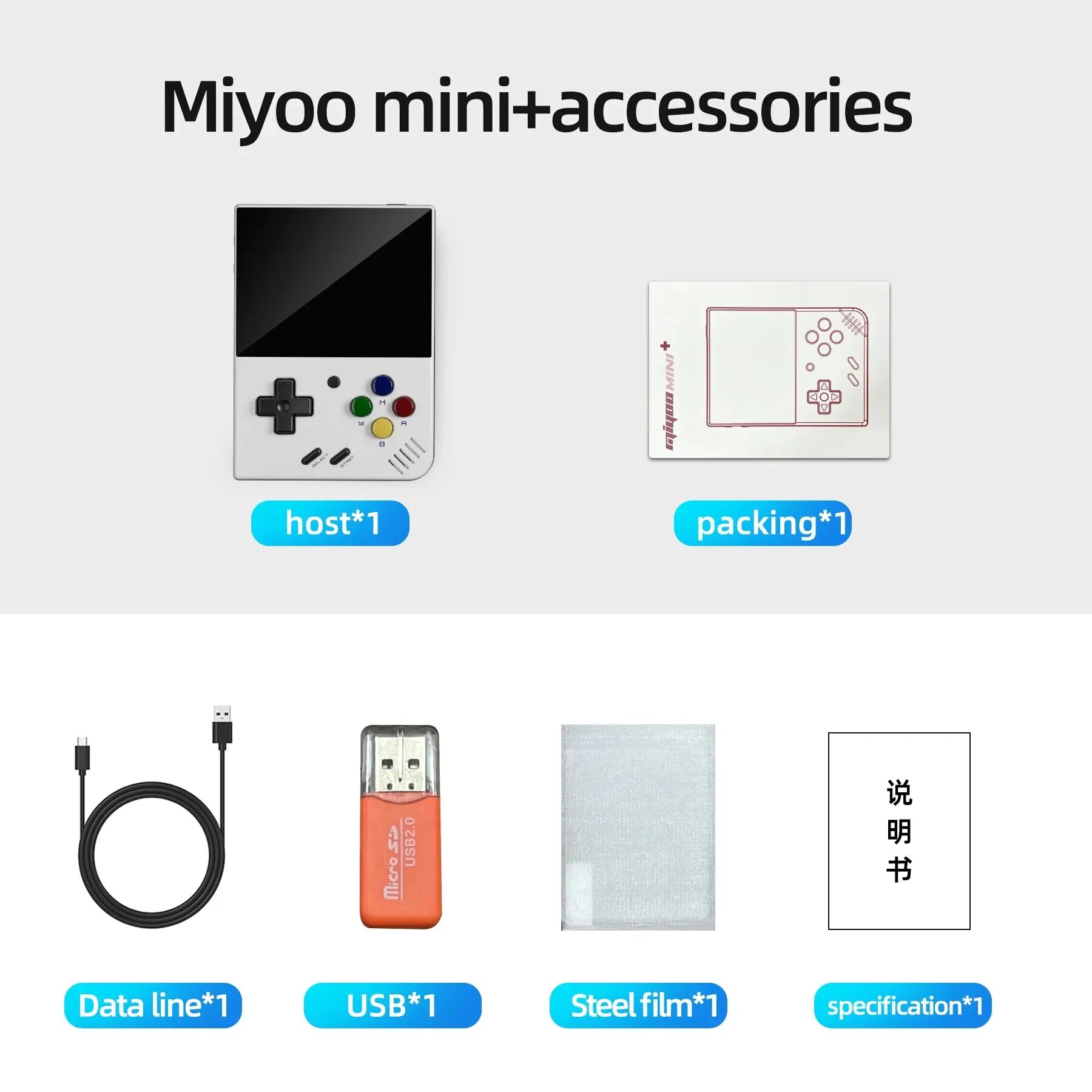 Портативная Ретро-игровая Консоль MIYOO Mini Plus V2 С IPS-экраном, Классическая Система Linux, Подарок Для Детей