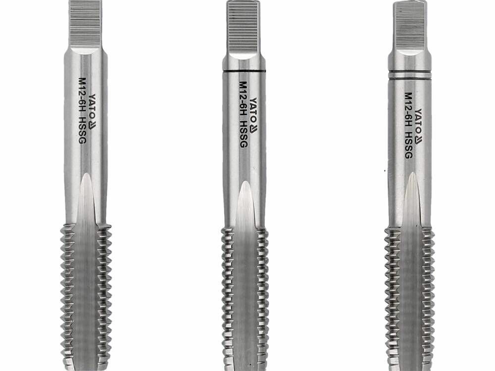 Метчик М12х1,75 - 3шт. HSS М2 YT-2939