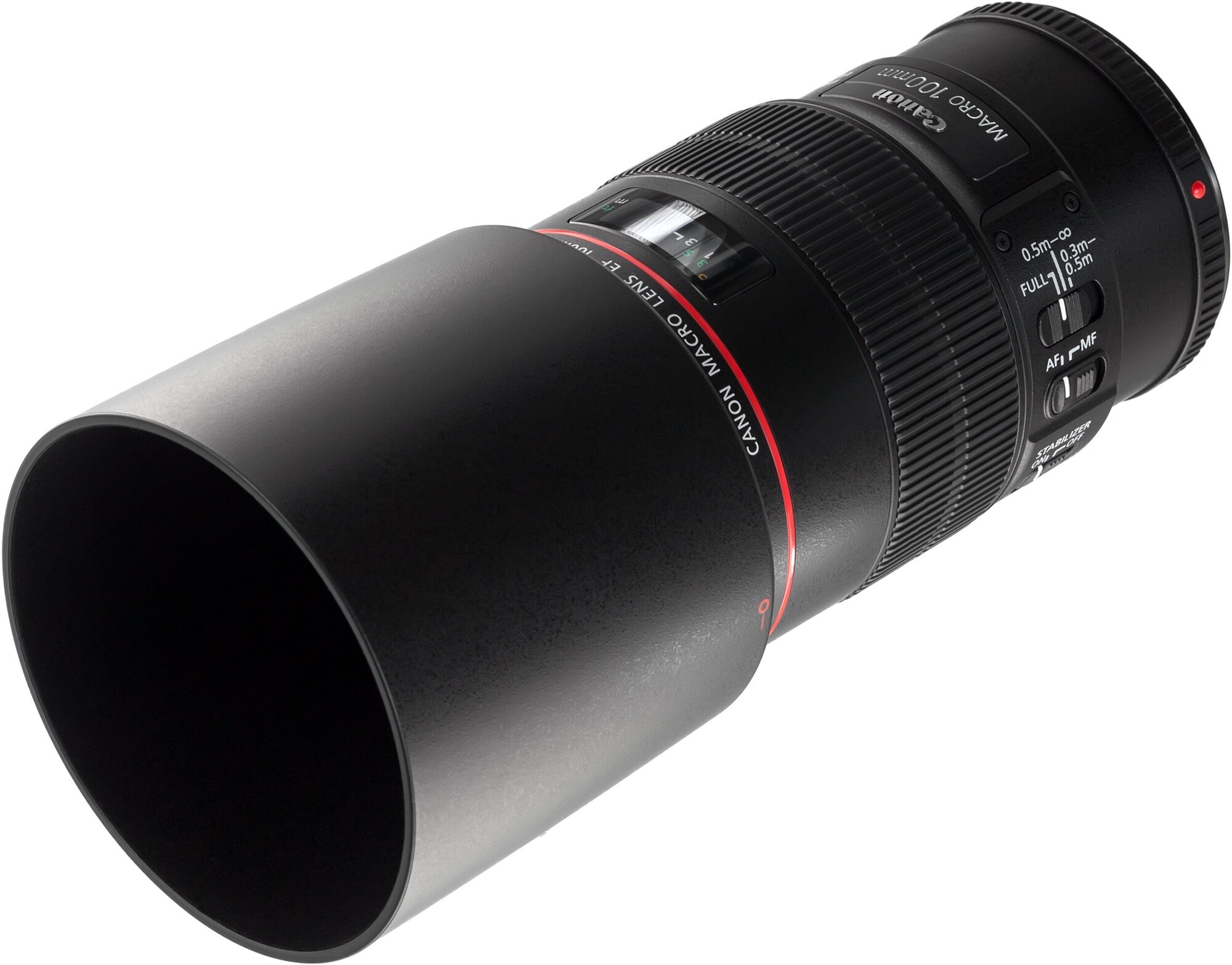 Объектив Canon EF 100mm f/2.8L Macro IS USM, черный