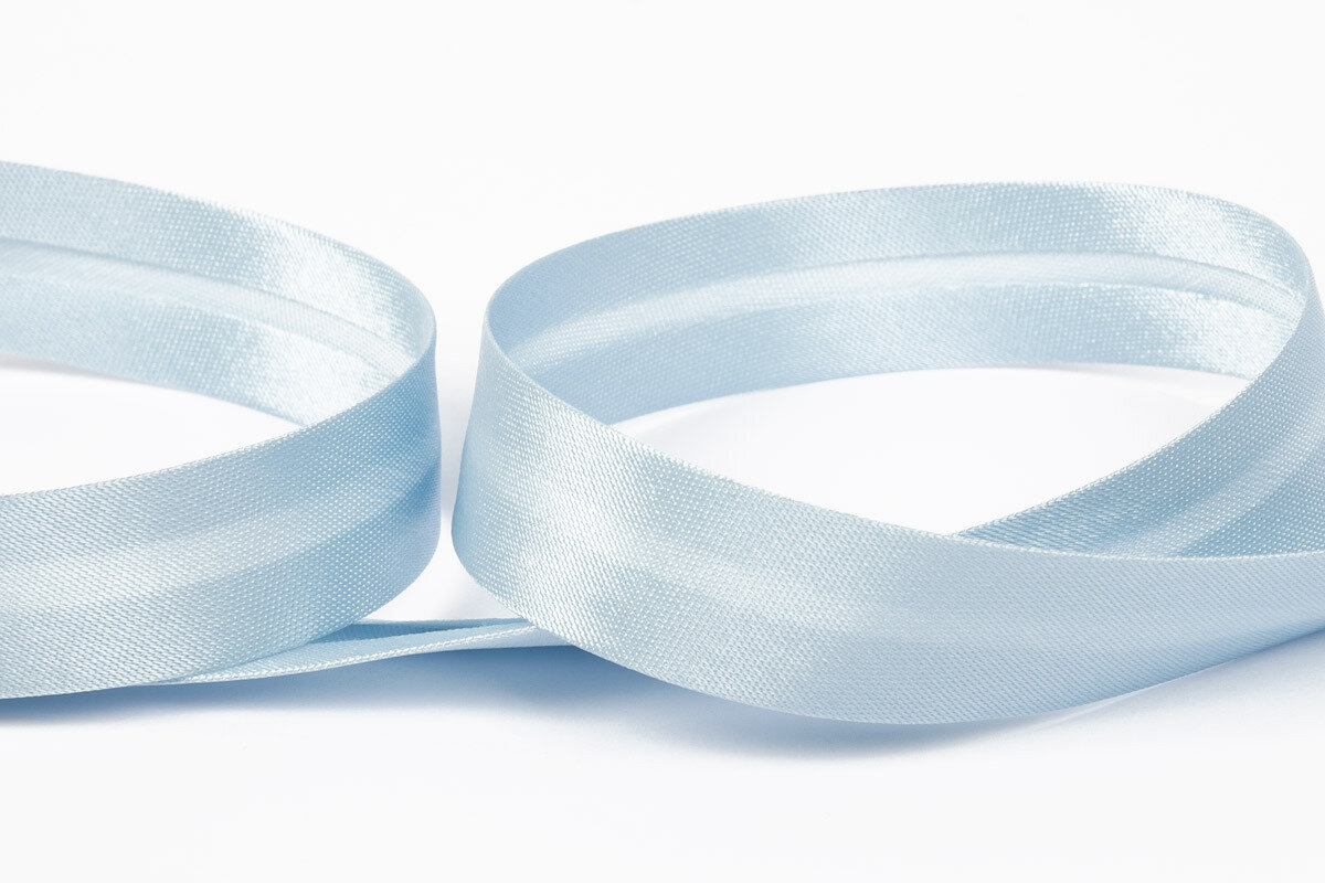 Косая бейка "Gamma" GK-18P 17 - 18 мм 132 м 1 м №042 голубой