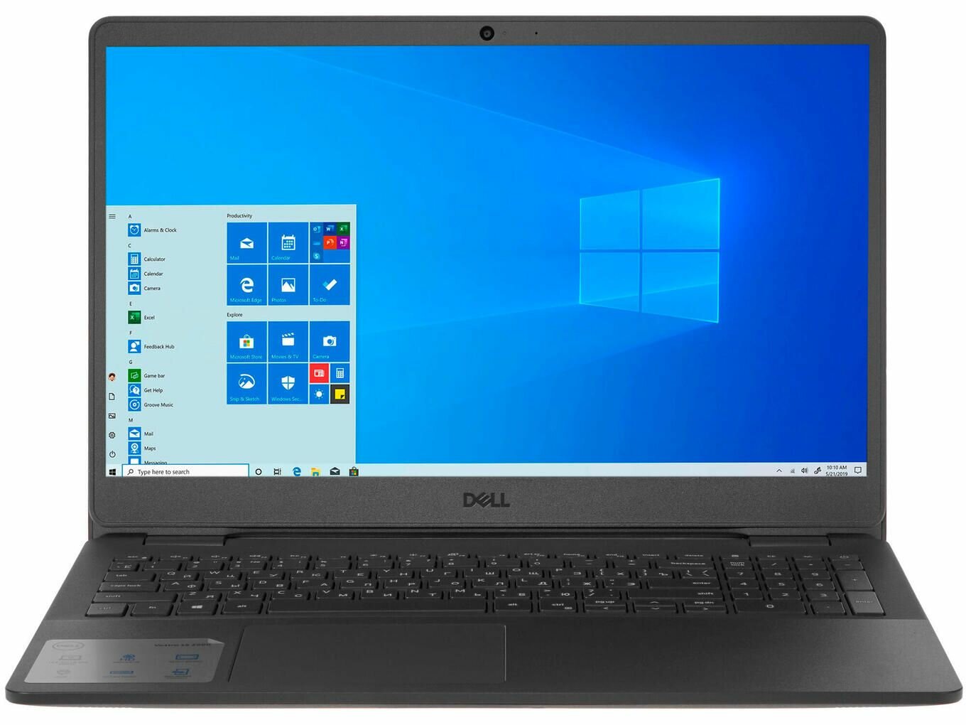 15,6" Ноутбук Dell Inspiron 3501 (3501-8281) черный - 1920x1080, WVA, Intel Core i3-1005G1, ядра: 2 x 1,2 ГГц, 8 ГБ, SSD 512 ГБ, Intel UHD Graphics, Windows 10 Home