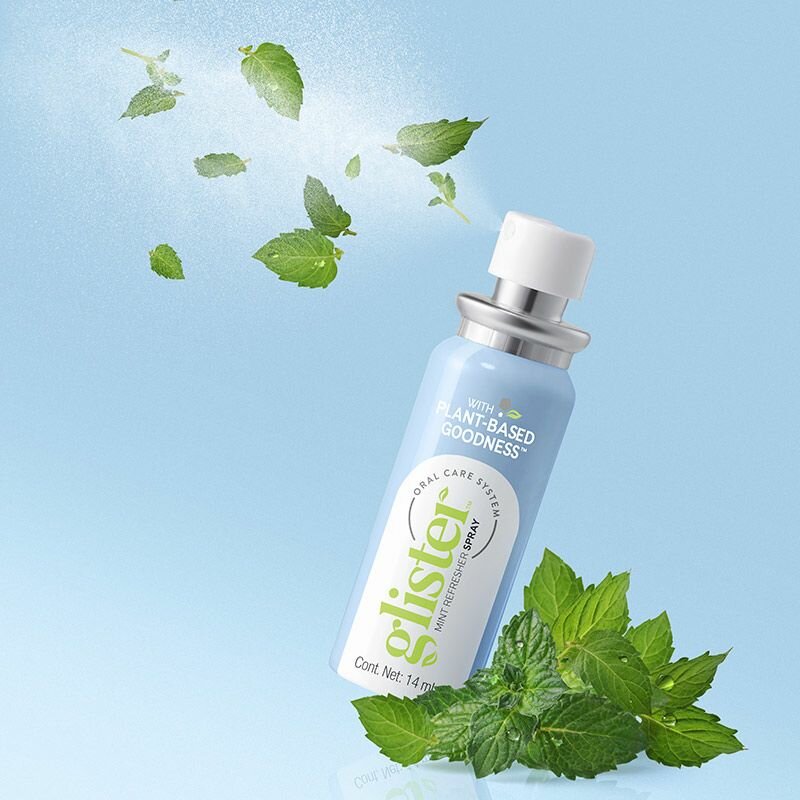Glister Спрей-освежитель для полости рта с запахом мяты NEW 14 мл./Амвей глистер Новинка