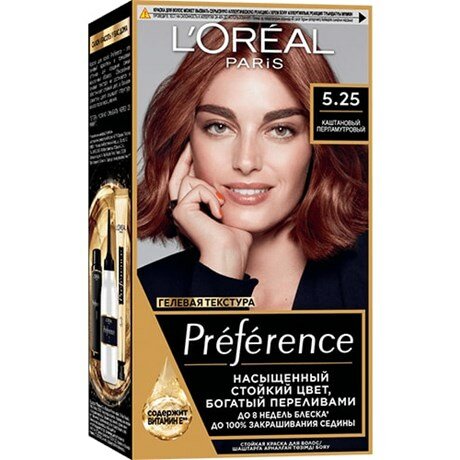 Краска для волос L'Oreal Preference 5.25 Антигуа, 243мл