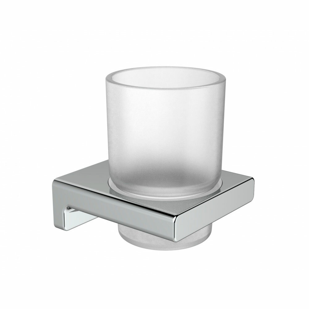 Стеклянный стакан для зубных щеток с настенным держателем VieirV5205