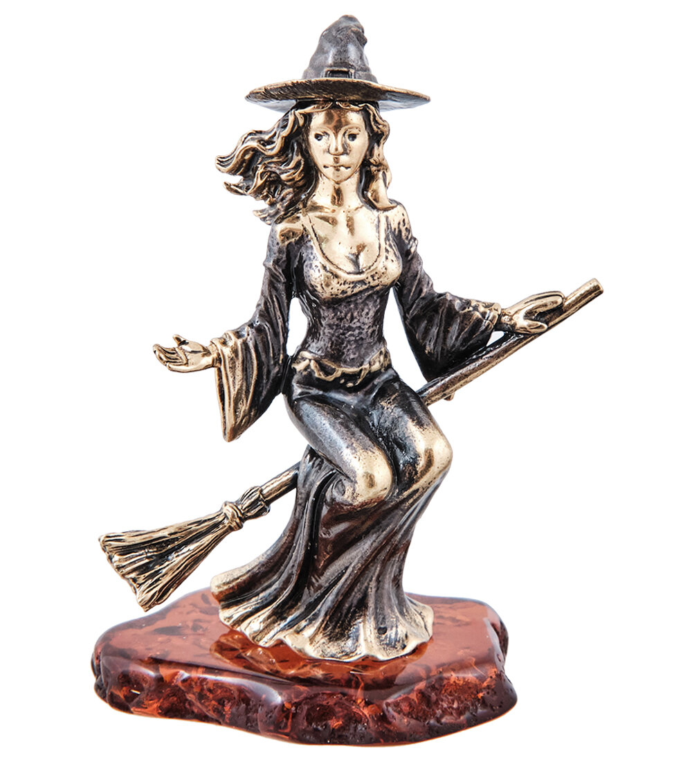 Фигурка Колдунья (янтарь)