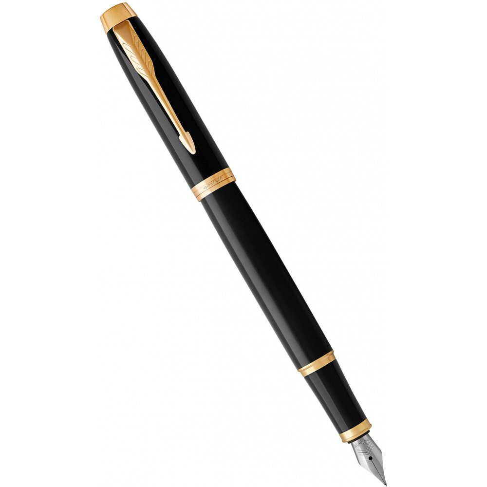 Parker 1931645 Перьевая ручка parker im core f321, black gt (перо f)