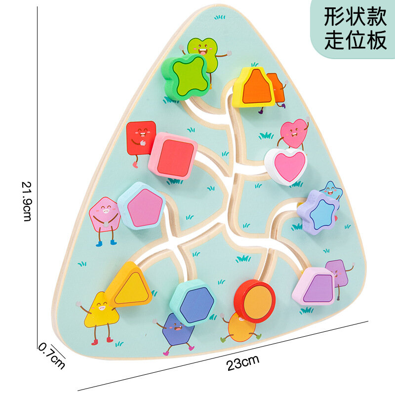 Деревянные транспортные средства для малышей, пазлы с фруктами, животными и транспортными средствами, лабиринт для ходьбы, распознавание форм, 3D-пазл.