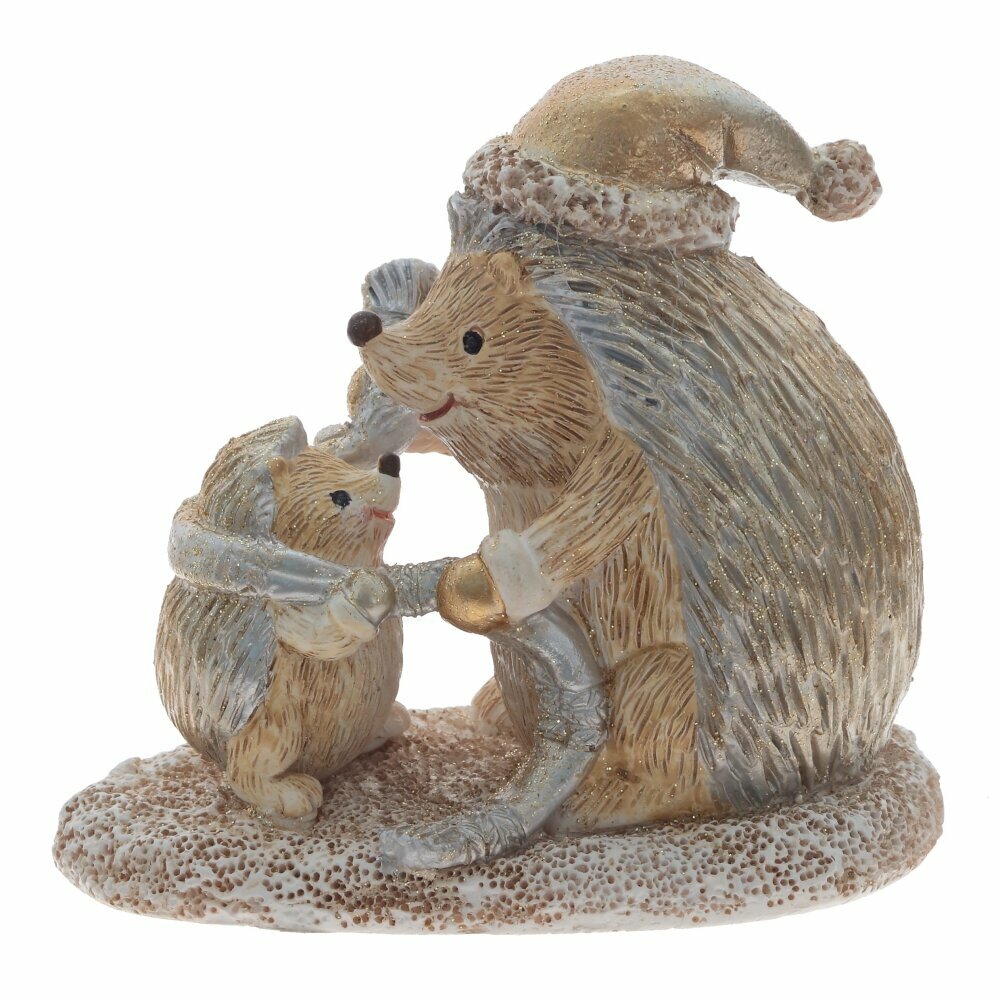 Фигурка Ёжики, 9х5,5х8,5 см KSM-811041