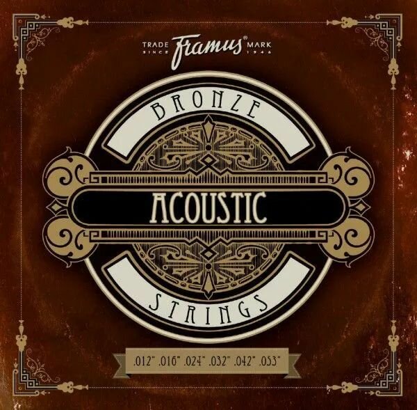 Струны для акустической гитары Framus 48220M, 12-53 (Medium), бронза