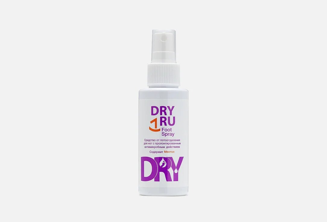 Антиперспирант Dry RU "Foot Spray", охлаждающий и освежающий эффект, 100 мл
