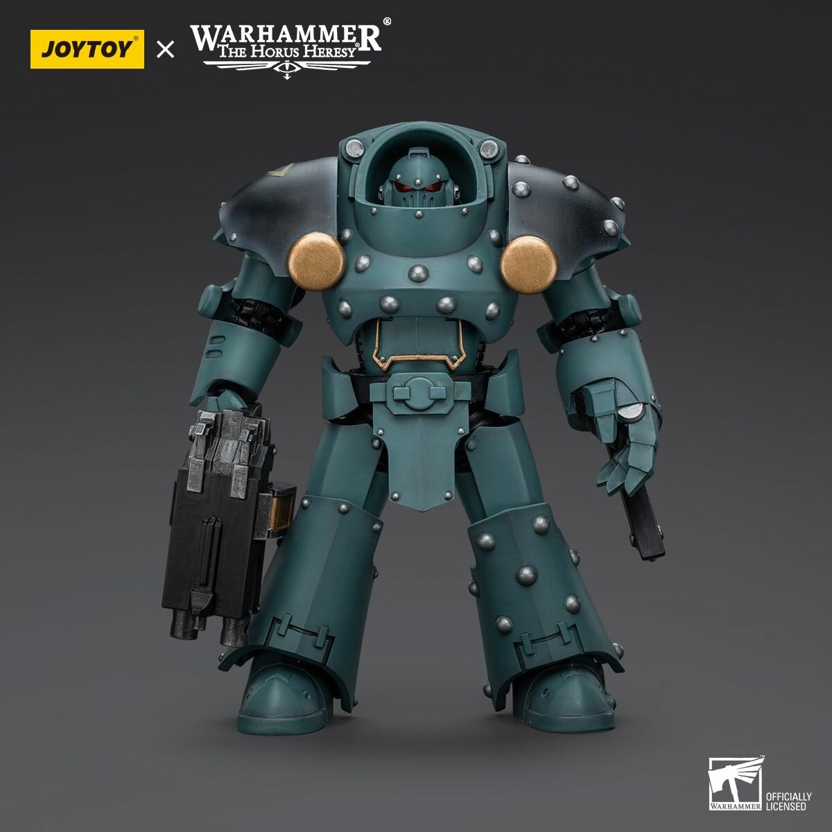 Подвижная фигурка JOYTOY Warhammer The Horus Heresy 1/18 Action Figures Tartaros Terminator Squad Terminator With Combi-Bolter And Chainfist