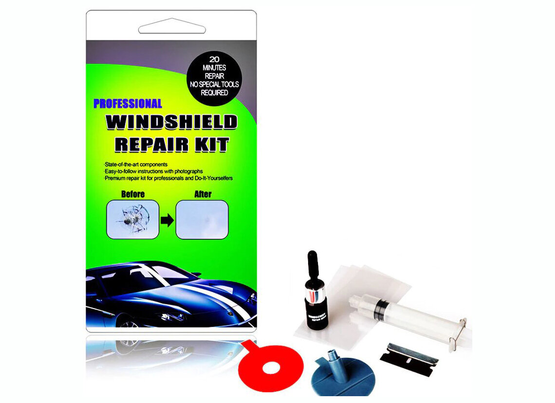 Набор Ремонт сколов на лобовом стекле автомобиля своими руками Professional Windshield REPAIR KIT