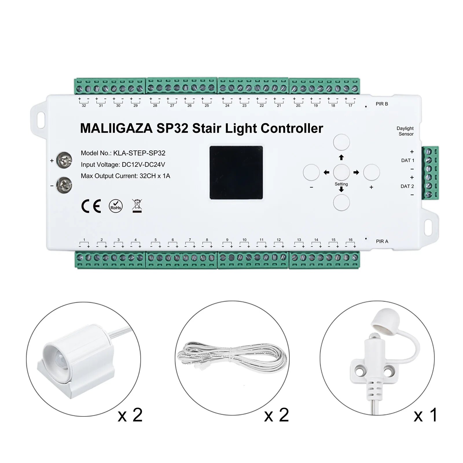 RGB контроллер LED подсветки лестниц SP32