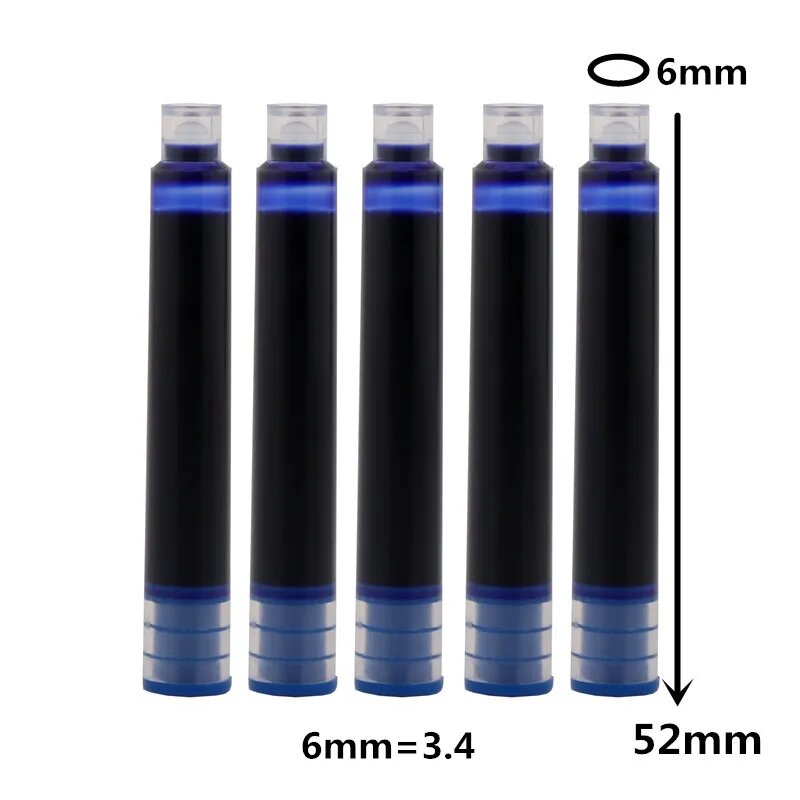 Перьевая ручка Jinhao 80 Темно-синий, 0.3mm, 5pcs ink Blue