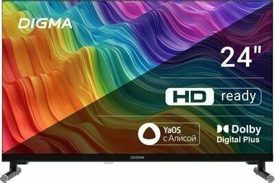 Телевизор LED DIGMA 24" DM-LED24SBB32, черный