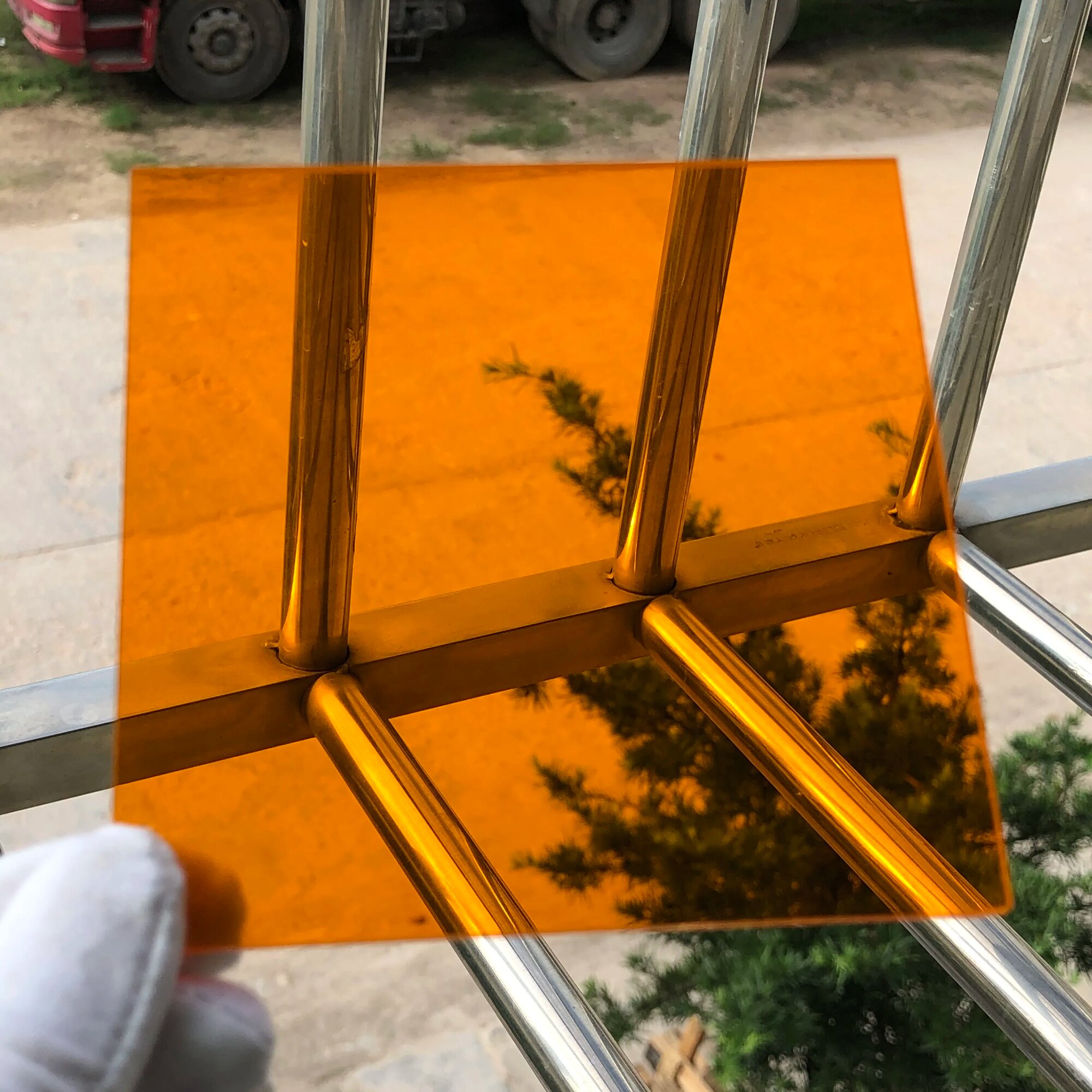 Прозрачный акриловый лист CXXCL, 2.8 мм, 16 цветов Оранжевый, 400mmx300mm, 202-Orange