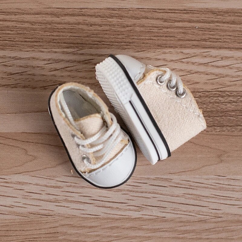 Миниатюрные кеды для кукол, бежевые, Color: G (3)