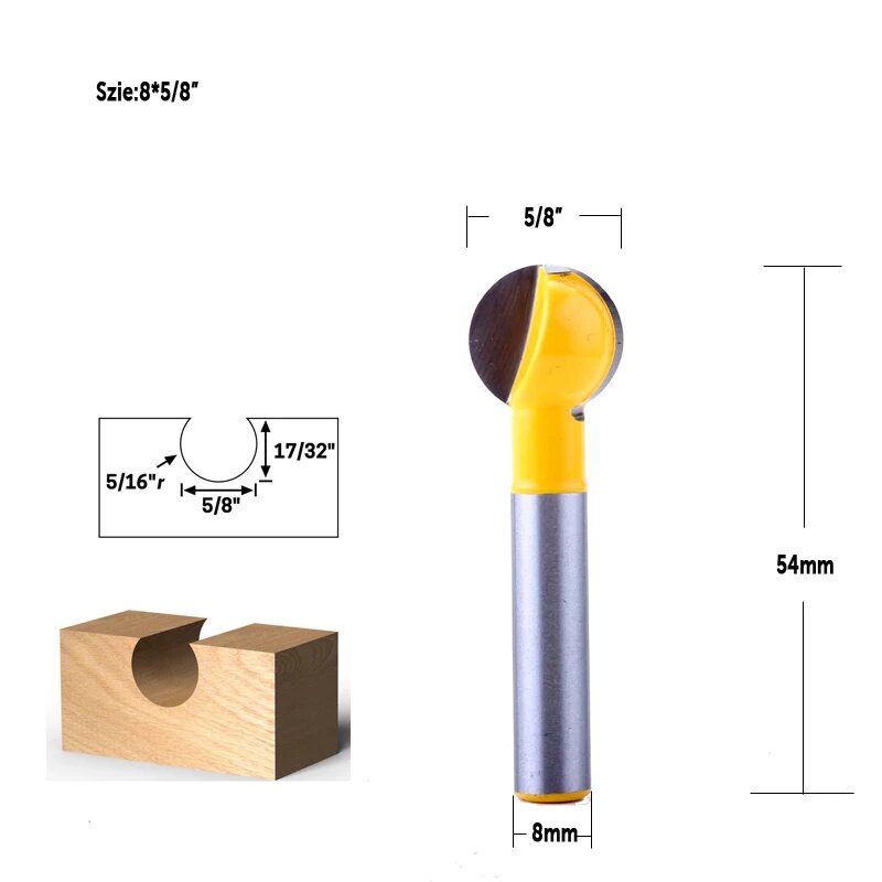 Фреза CHWJW 8 мм, твердосплавная