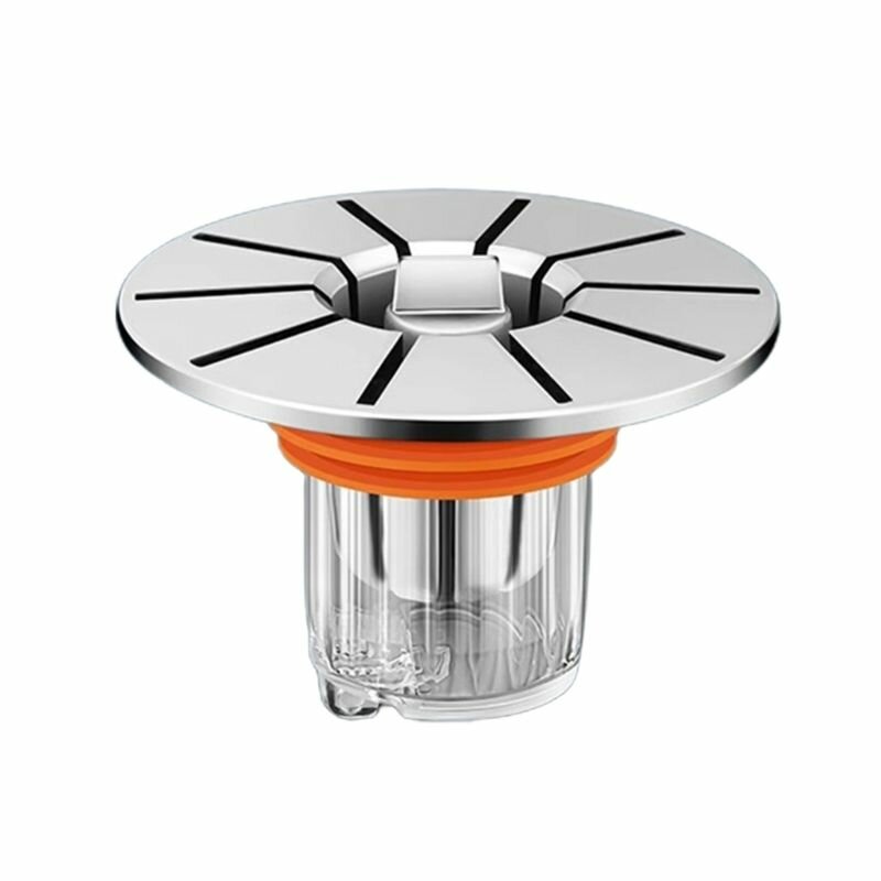 Магнитный фильтр для слива в ванной, Яркое серебро