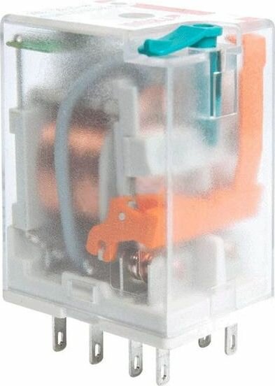 Реле RELPOL R2N-2012-23-5230-WTL промышленное DPDT контакты Uобмотки 230VAC макс. ток 12A LED 1 шт
