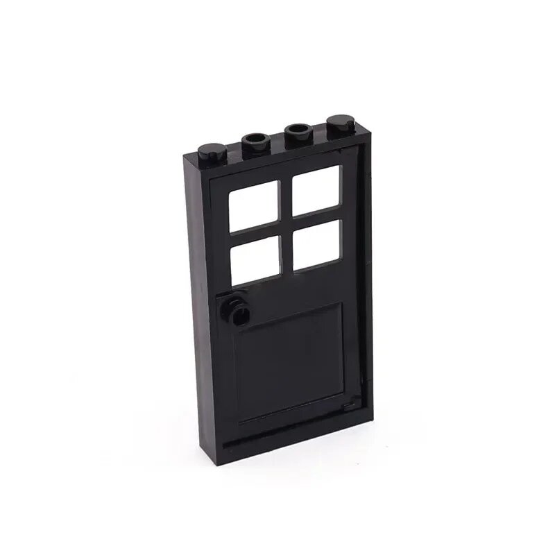 Черная дверь из Lego 1x4x6, 5 шт.