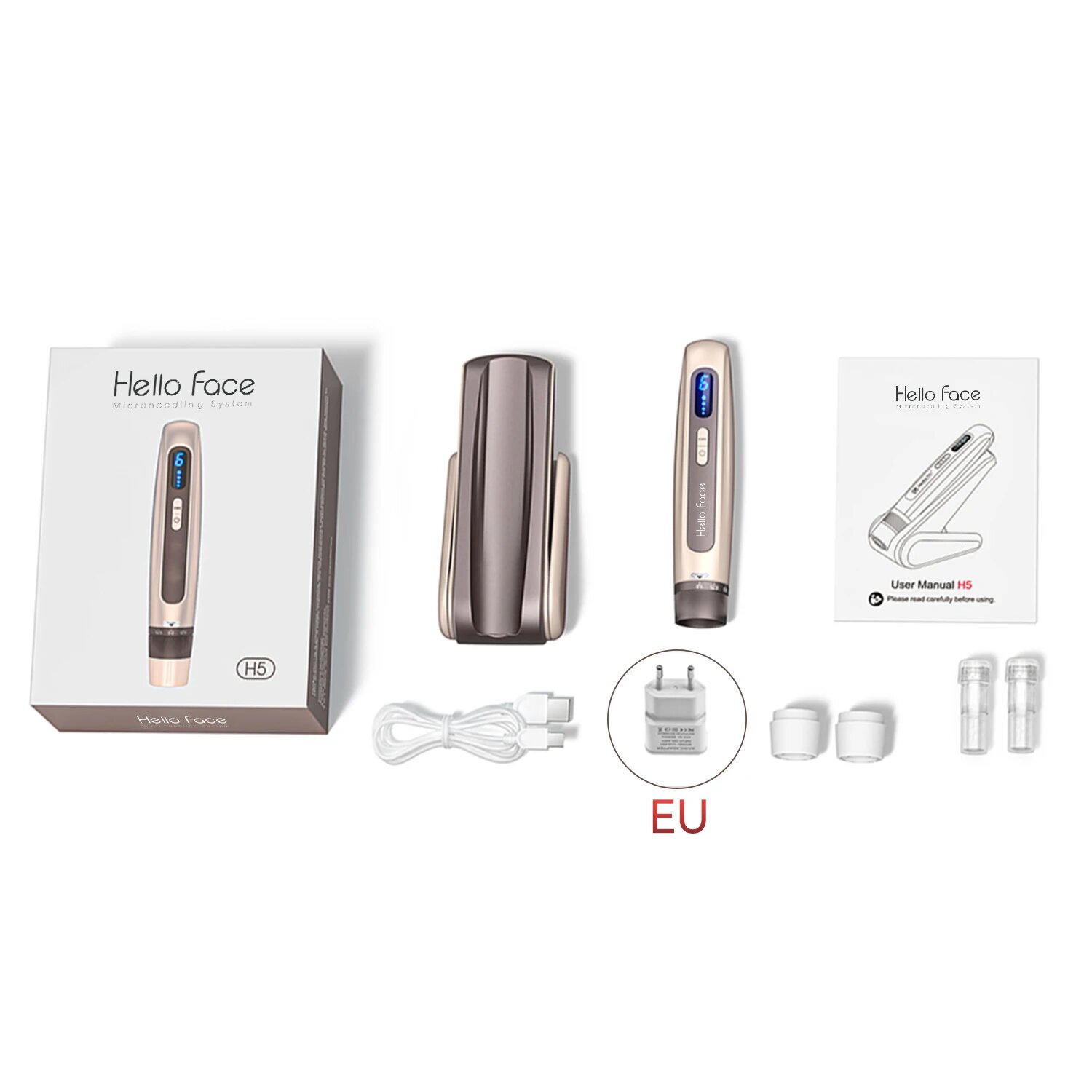 Dr.Pen H5 EMS Микронидлинг Пен Gold pen EU charger